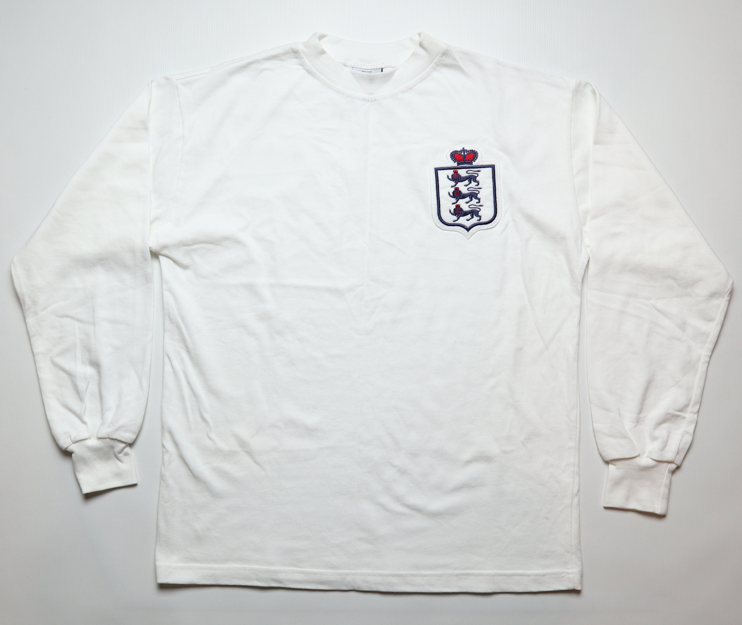 England 1872 Home Retro Replica Long Sleeve Football Shirt Soccer ...
