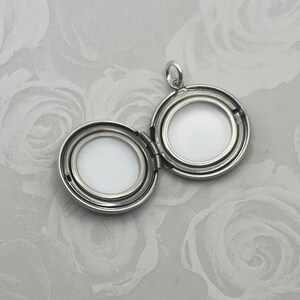 Blue Willow Love Birds Locket Necklace, Unique Anniversary Gifts for Her, Round Photo Locket ...