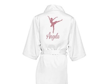 Kids Robe - Ballet Birthday Party Favor - Satin Robe for Kids - Ballet ...