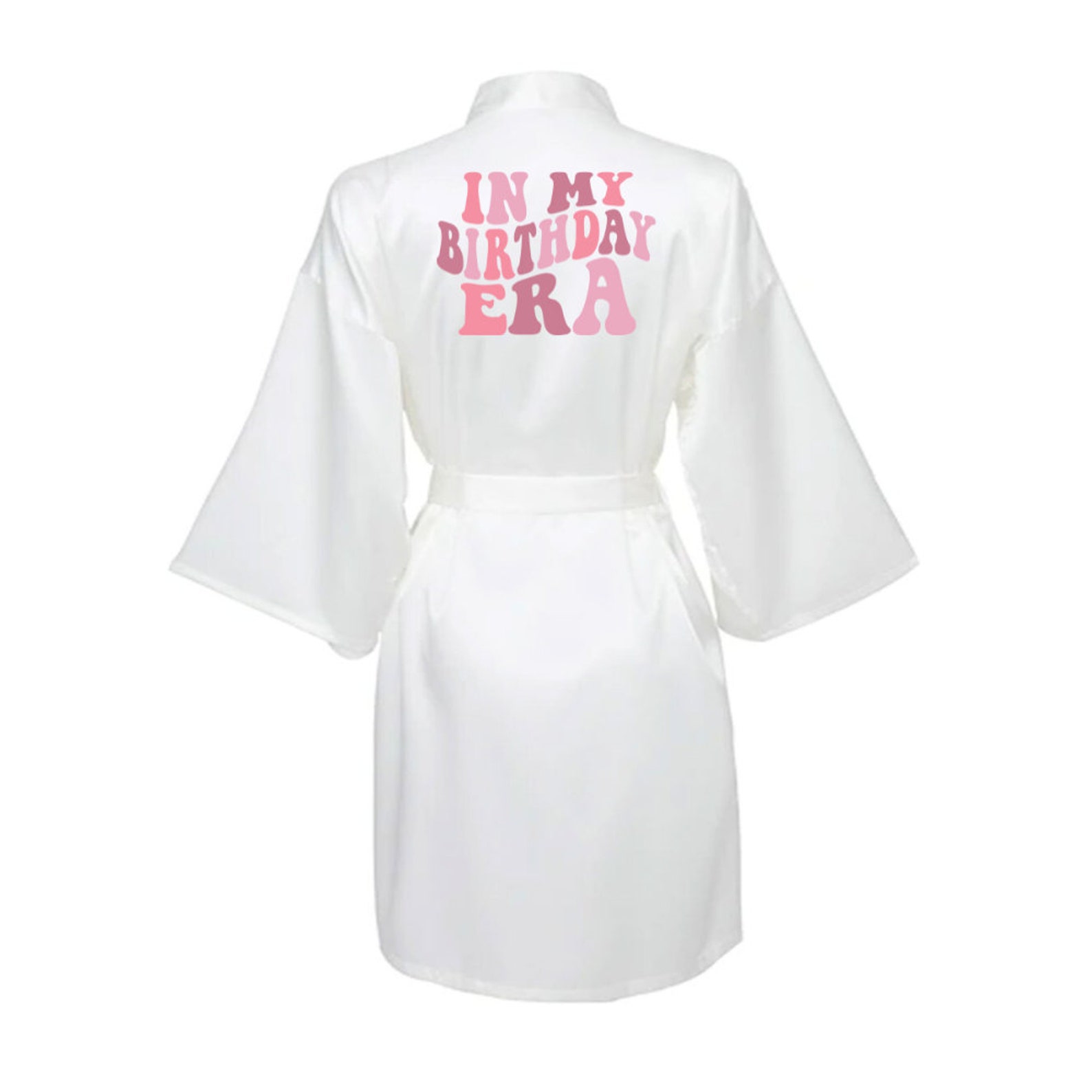 In My Birthday Era Robe - Birthday Party Gift - Satin Robe for Kids ...