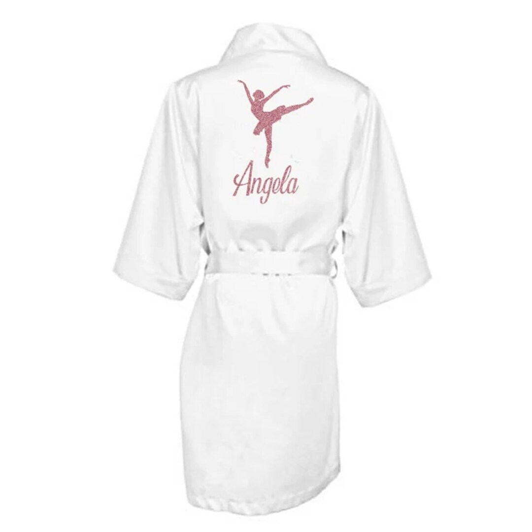 Ballet Dancer Robe - Ballet Birthday Party Favor - Satin Robe for Kids ...