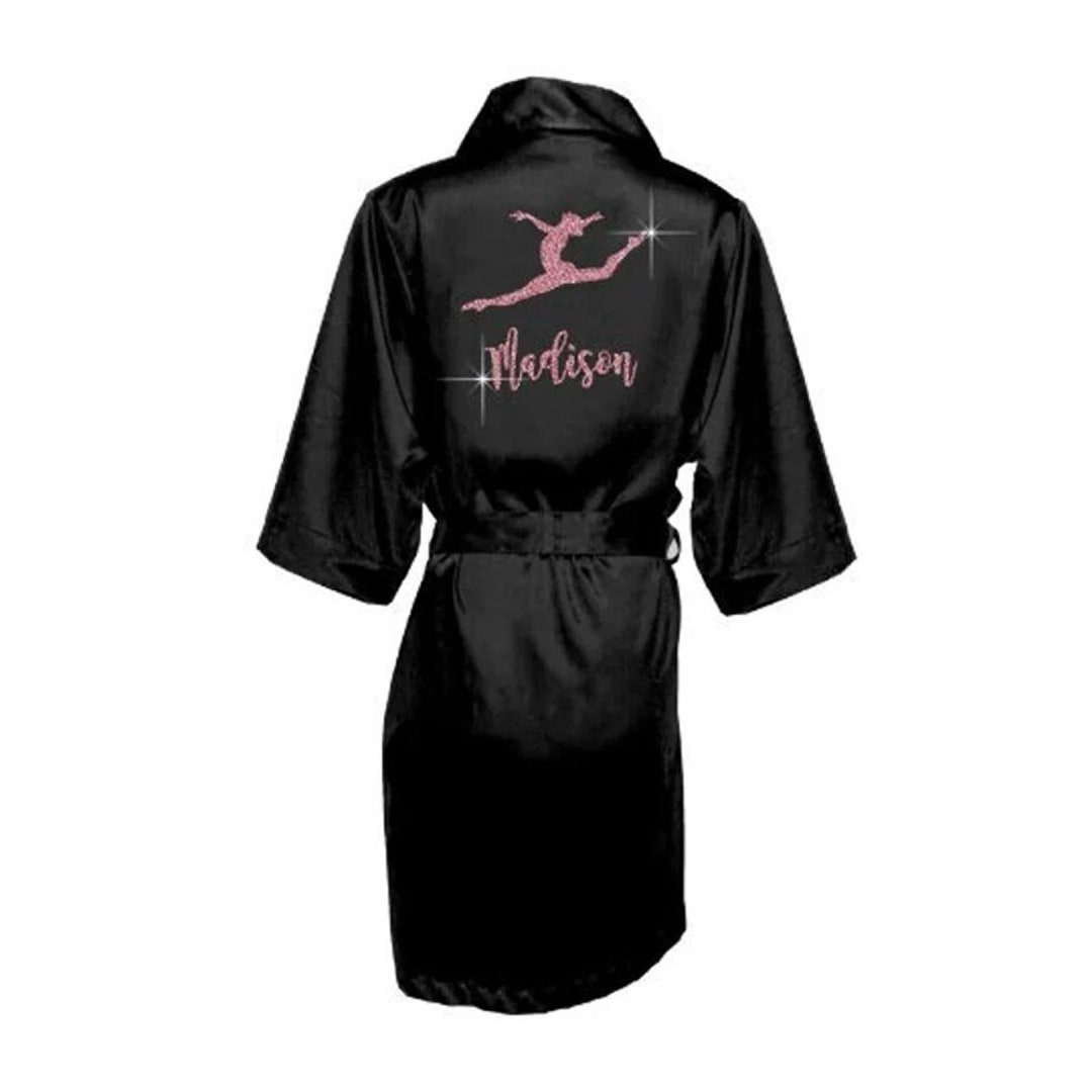 Leaping Dancer Robe - Dance Birthday Party Favor - Satin Robe for Kids ...