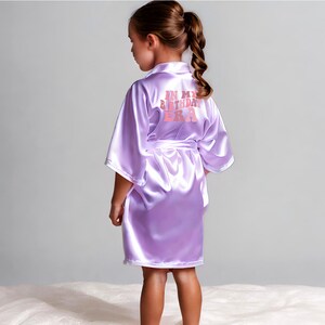 In My Birthday Era Robe - Birthday Party Gift - Satin Robe for Kids ...