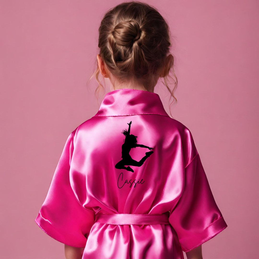 Ballet Dancer Robe - Ballet Birthday Party Favor - Satin Robe for Kids ...