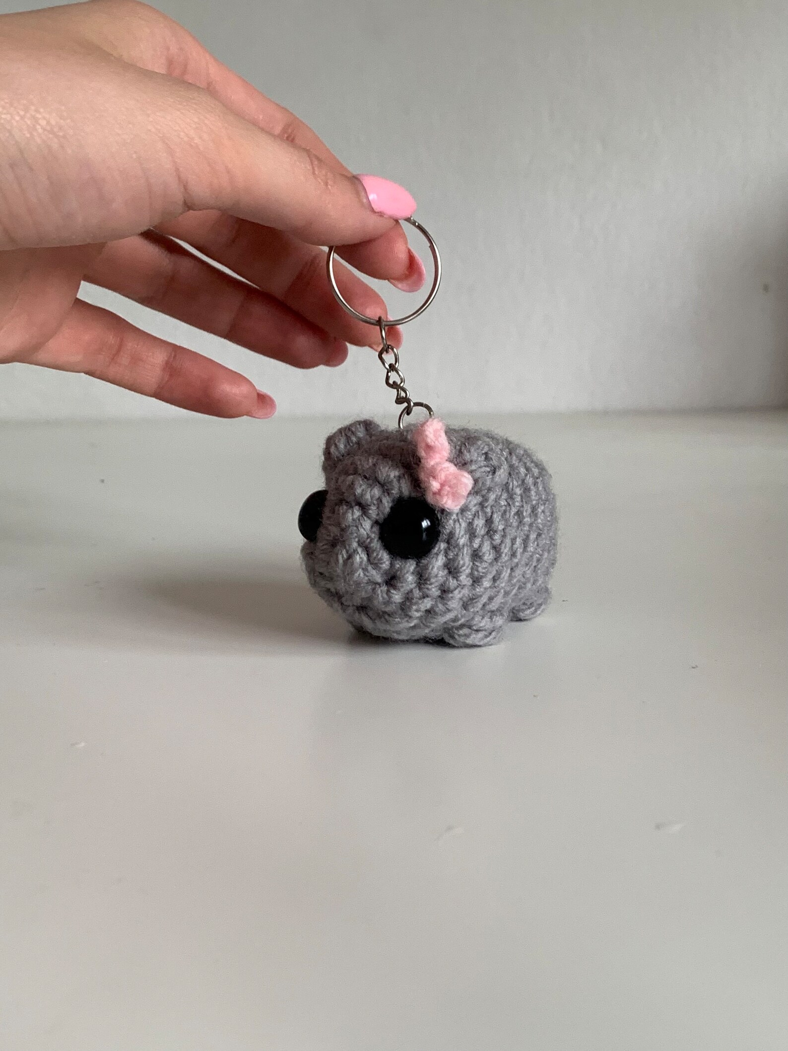 Crochet Sad Hamster Keychain - Etsy