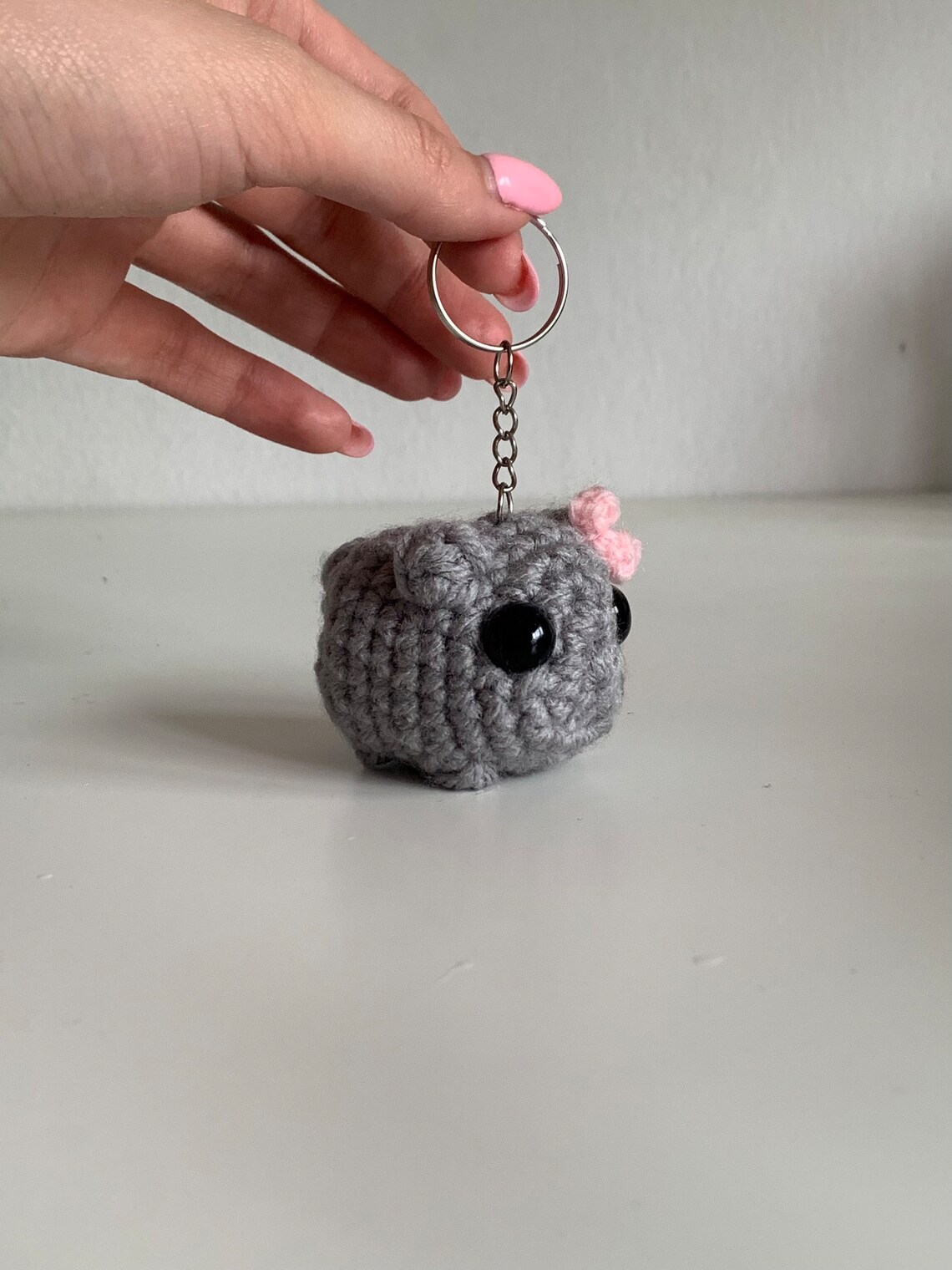 Crochet Sad Hamster Keychain - Etsy