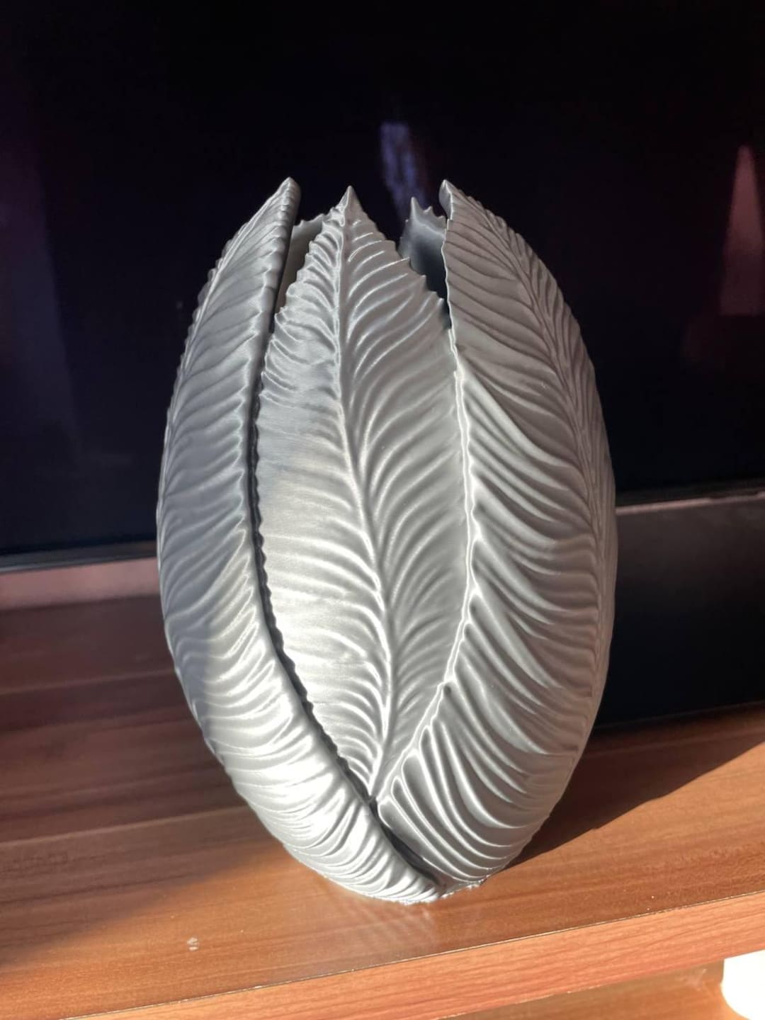 Blooming Flower Vase, 3D Printed, Silver Decorative Piece - Etsy