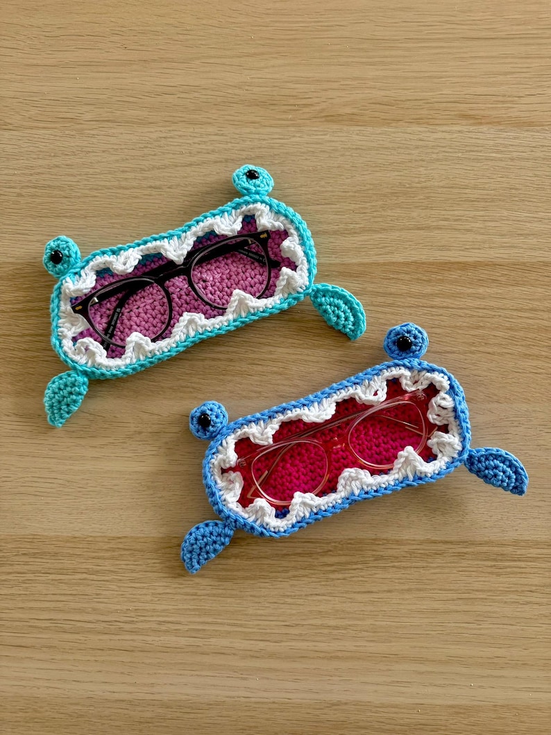Shark Themed Crochet Pattern - Crochet Glasses Holder/dish - Instant ...