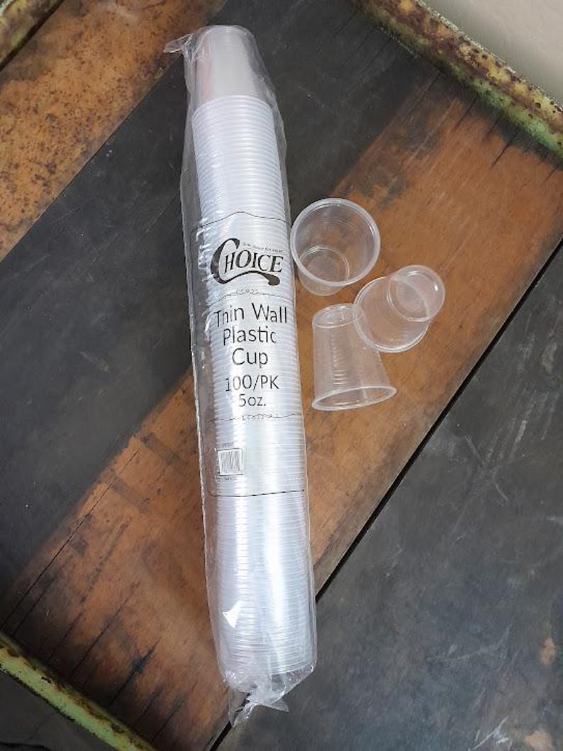 5oz Clear Plastic Cup - Etsy