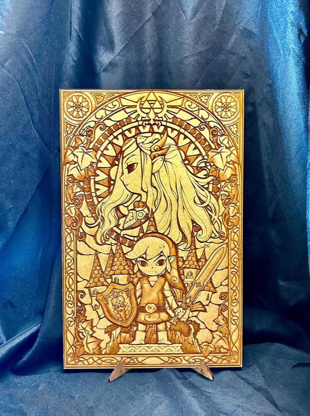 Zelda Woodcut Windwaker Poster - Etsy