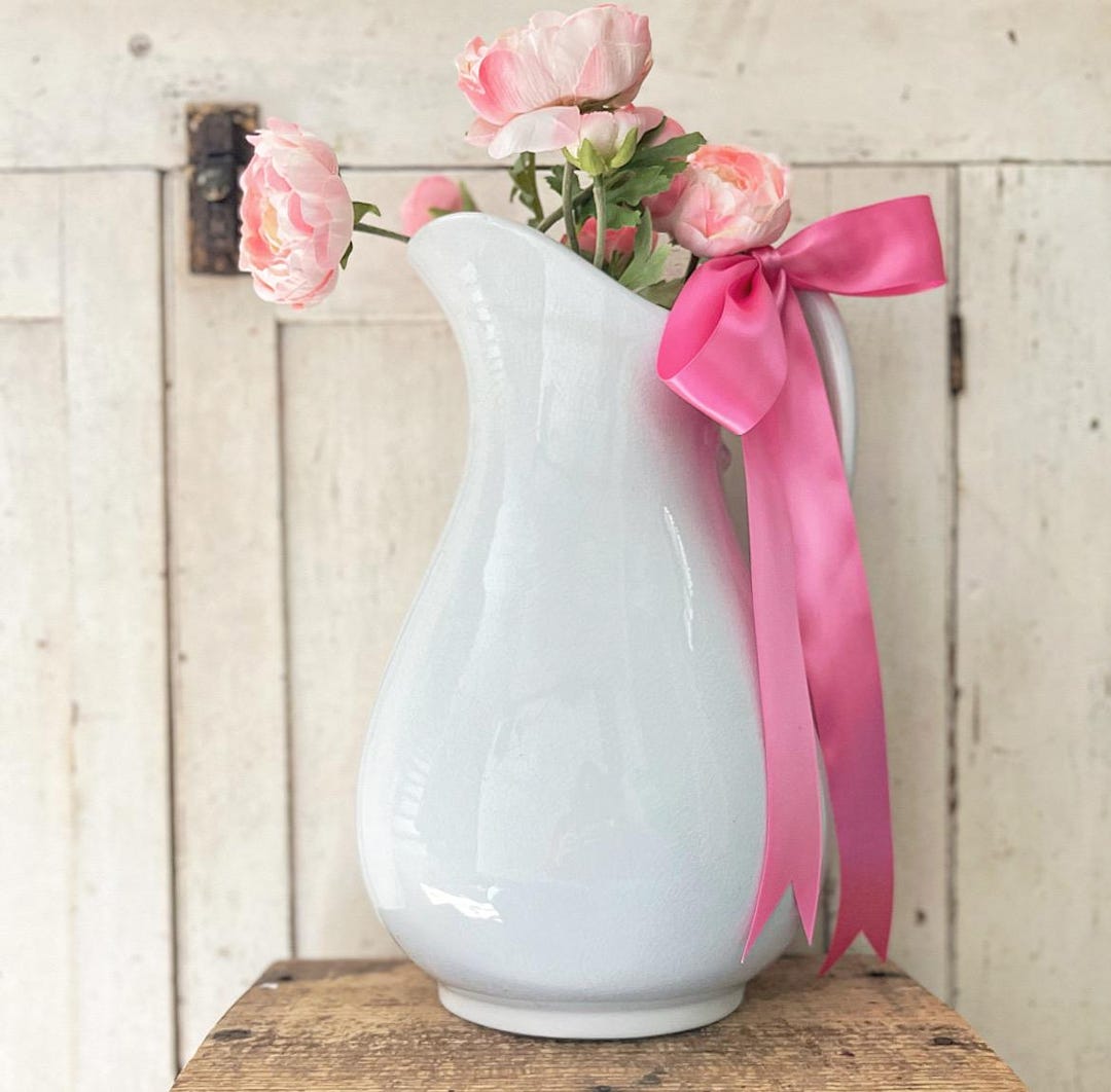 Antique Ironstone China English Ewer Pitcher J . W. Pankhurst Vase ...