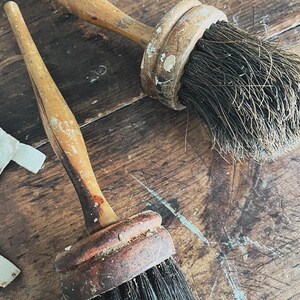 Pair of Antique Primitive Horsehair Shaker Brush Horse Hair Brushes ...