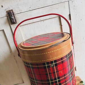 Vintage 1950's Plaid Petra Cabot Skotch Kaddy Jug Cooler 4 Gallon ...