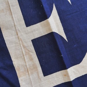 Vintage WELCOME Flag Banner Bunting Red White Blue Dettras Everwear ...