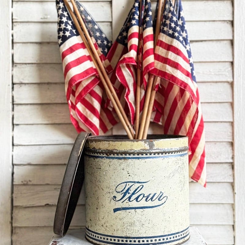 Antique Flour Canisters - Etsy