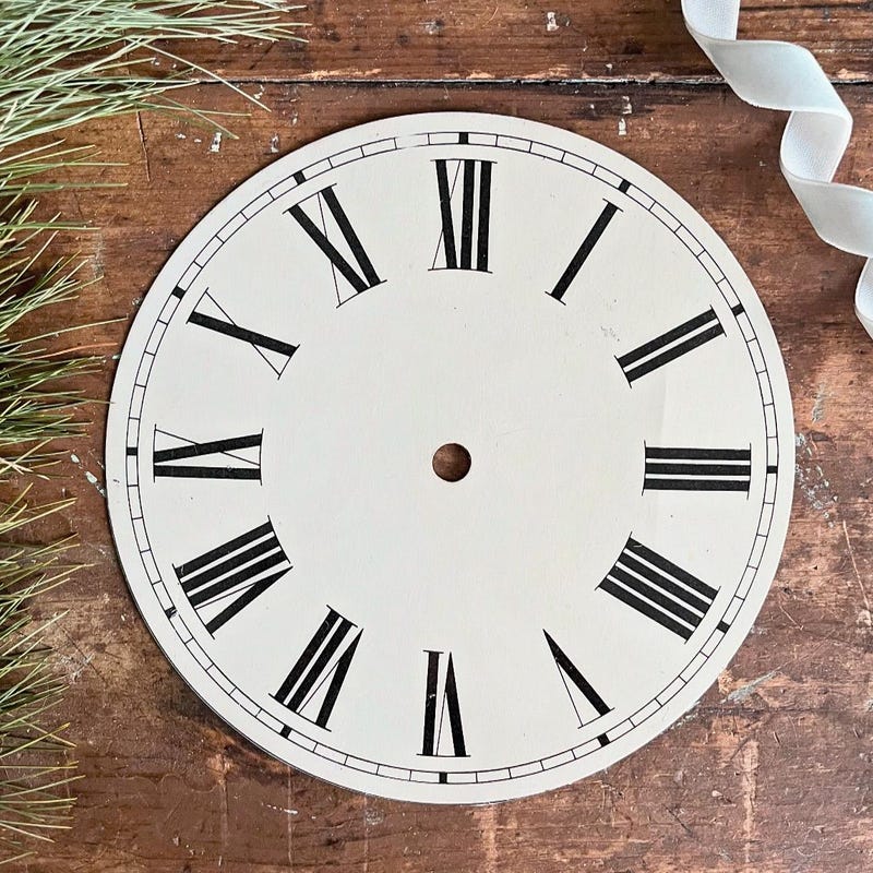 Antique Clock Face - Etsy