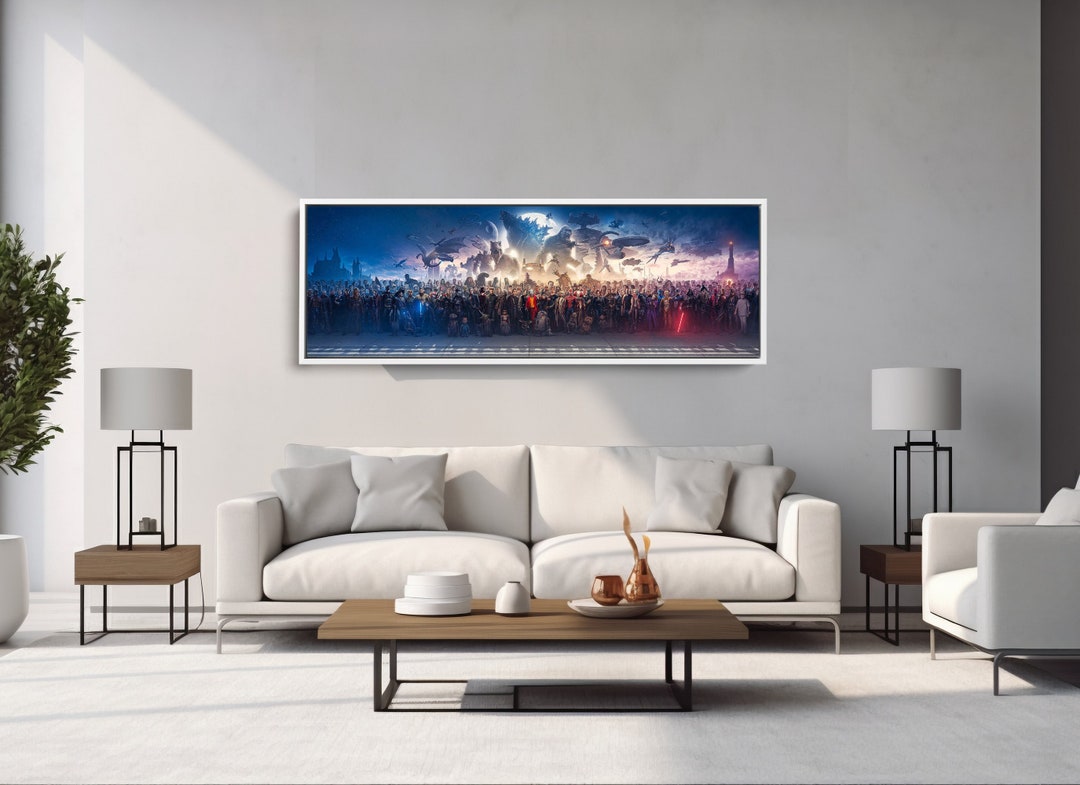 150 Movies Characters XXL ' Blockbuster Fine Art Panorama Print on ...