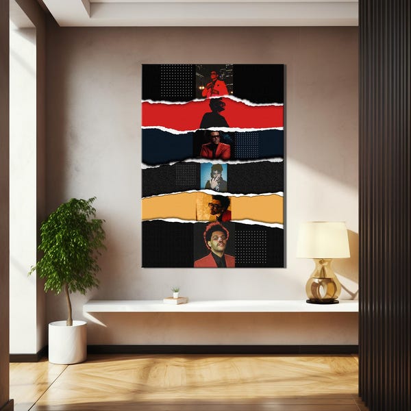 The Weeknd Wall Art - Etsy