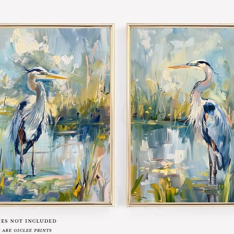 Blue Coastal Large Art - Etsy