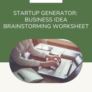 Startup Idea Generator: Business Brainstorming Worksheet - Etsy