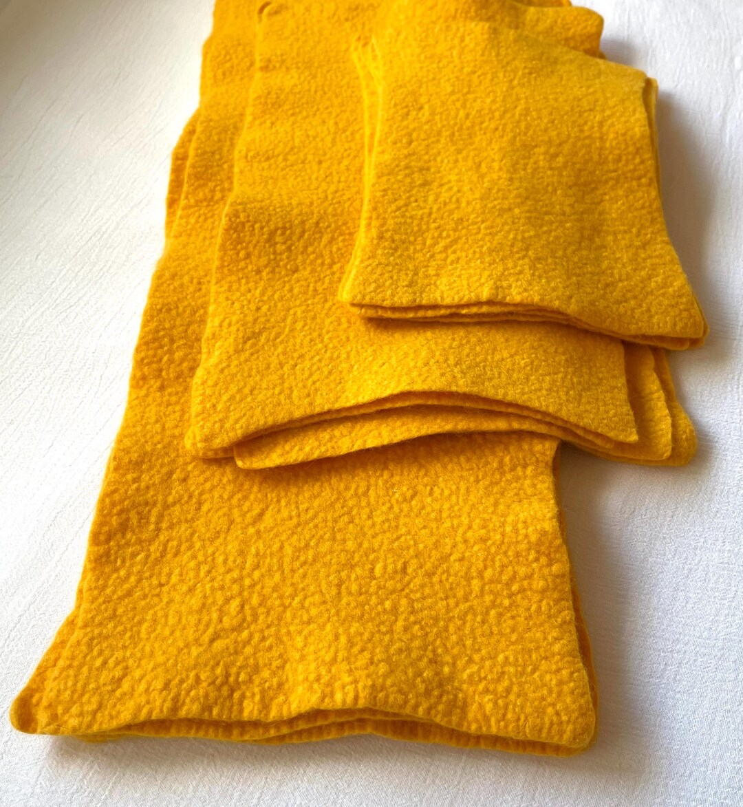 Golden Sunset Merino Wool Felt / Three Sizes / 100% Merino Wool Felt ...