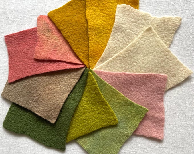 Small Sized Wool Felt Assortment - Multiple Colors, Shapes and Sizes ...