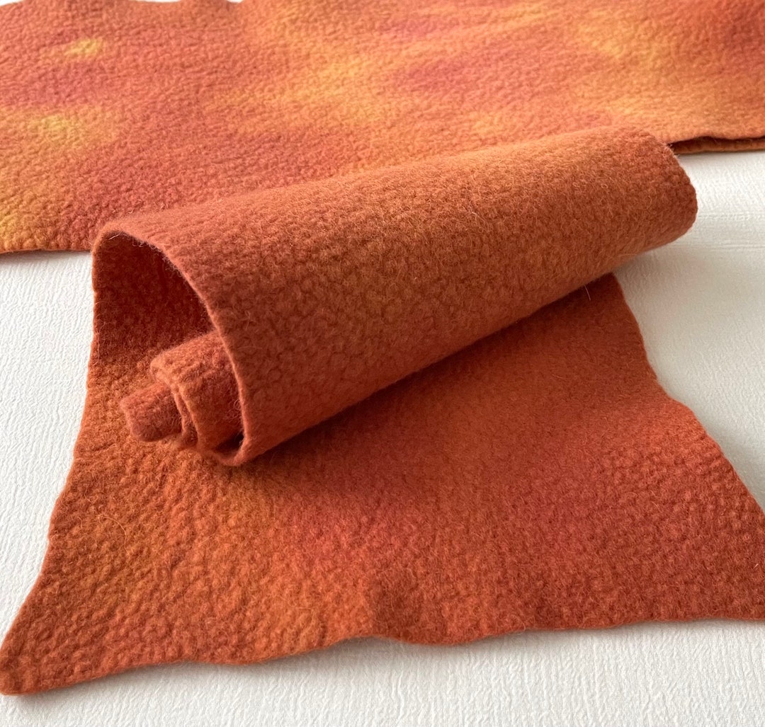Mottled Cinnamon Merino Wool Felt / 9 X 25 Inches / 100% Merino Wool ...