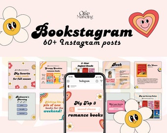 Instagram Posts for Bookstagram 60 Instagram Templates for Bookworms ...