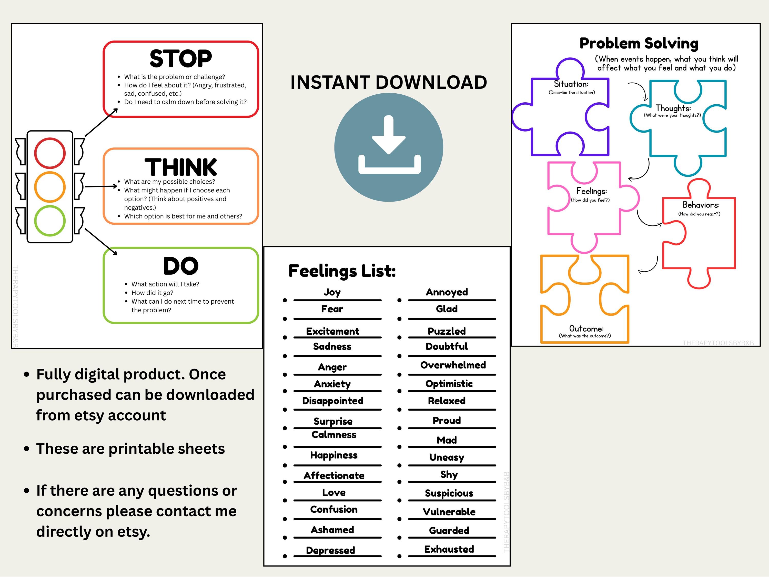 Problem Solving Digital Worksheet Bundle | Critical Thinking Activities ...