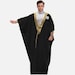 Bisht Arabic Cloak Dress Men’s Thobe Black White Brown Burda Gold Trim ...