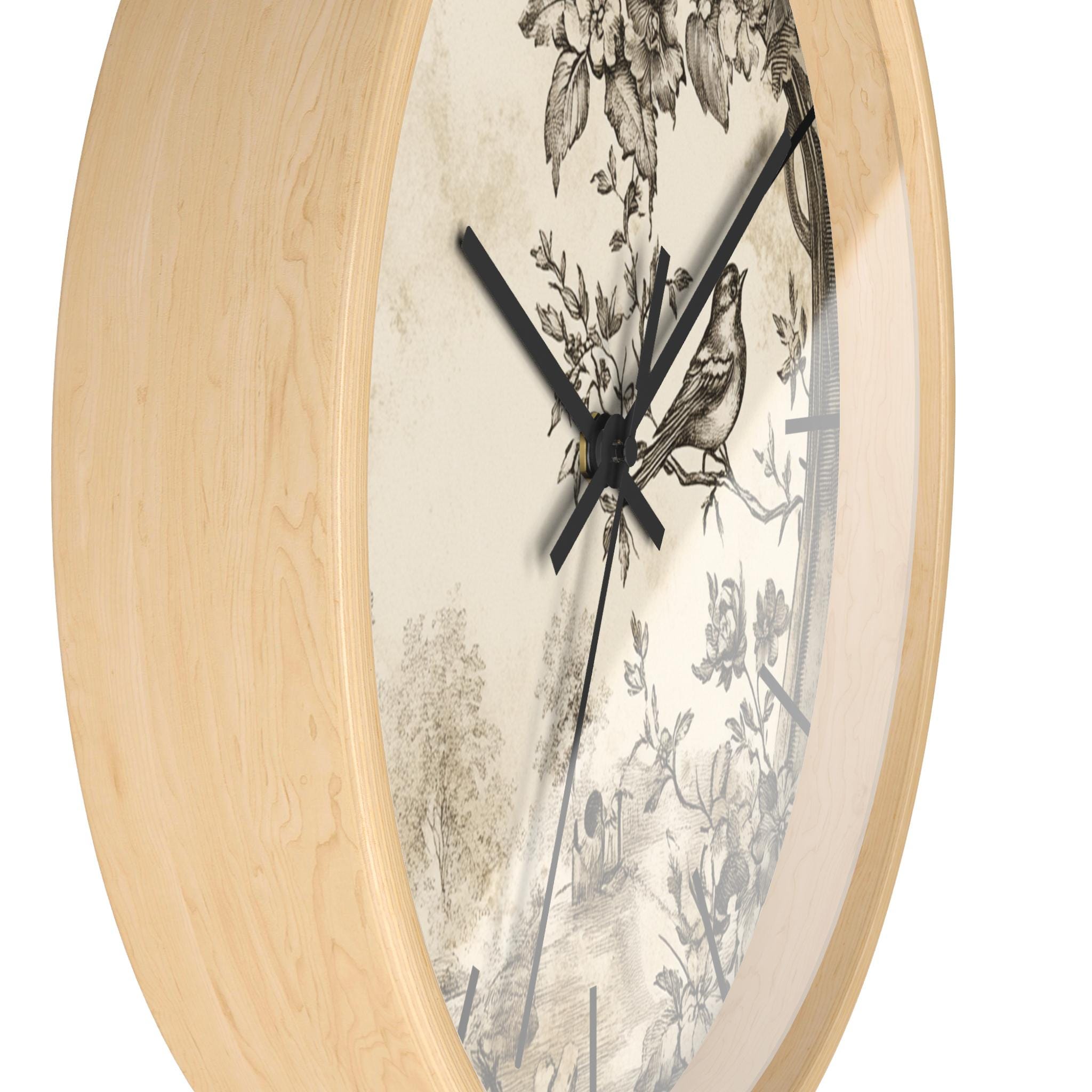 French Toile Wall Clock: Vintage Parisian Kitchen Decor - Etsy