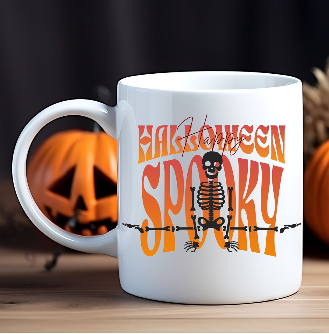 Halloween Skeleton Cheer Coffee Skeleton Splits Mug Gift for Cheer ...