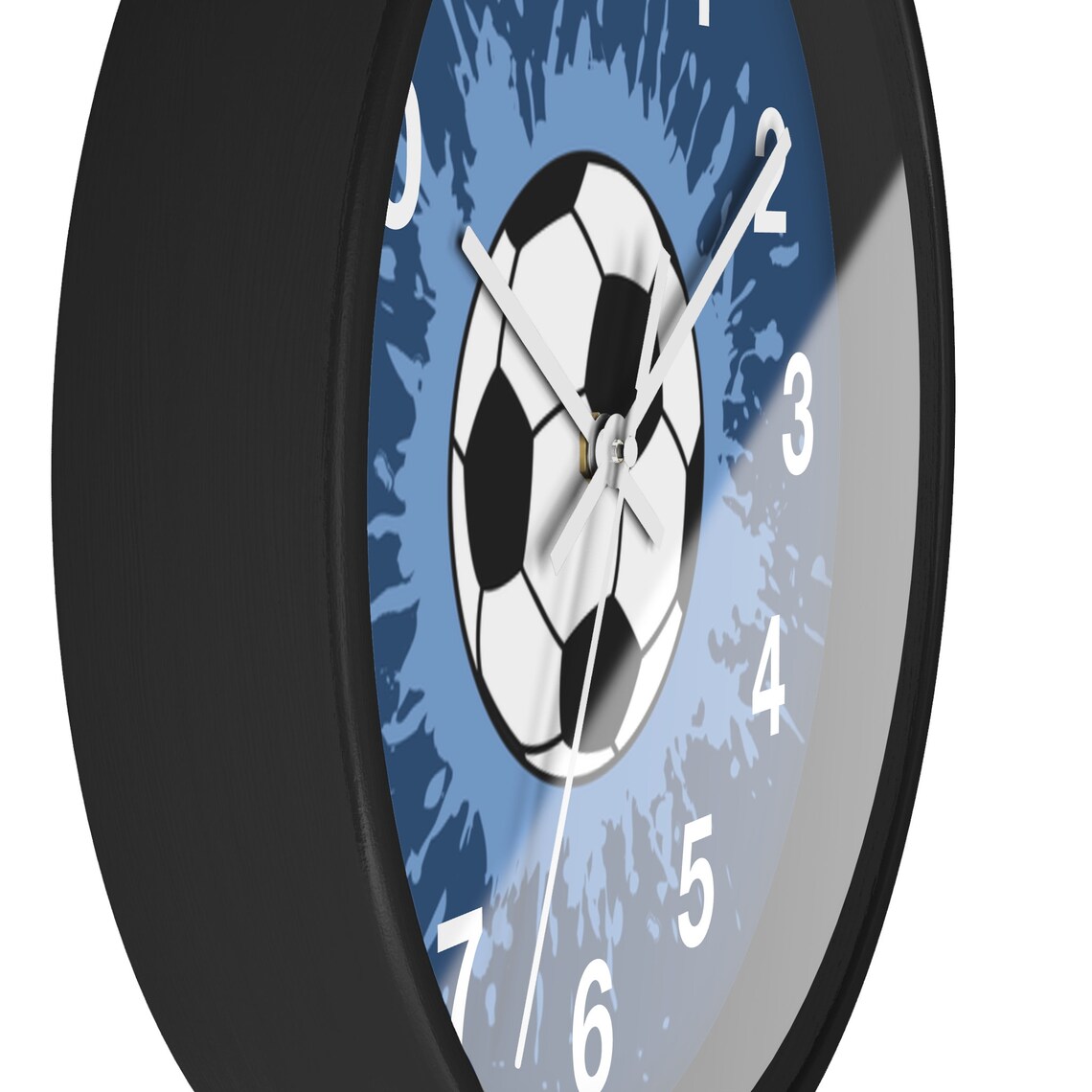 Soccer Wall Clock Sports Clock Football Clock Dad Gift Soccer Player ...