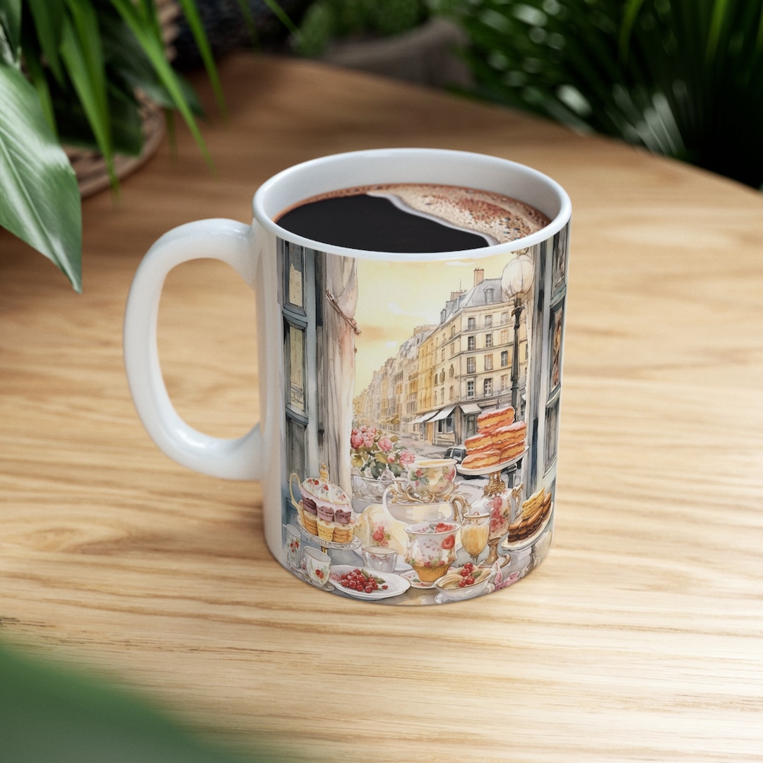 French Patisserie Mug Paris Lover Paris Cafe France Souvenir Coffee Mug ...