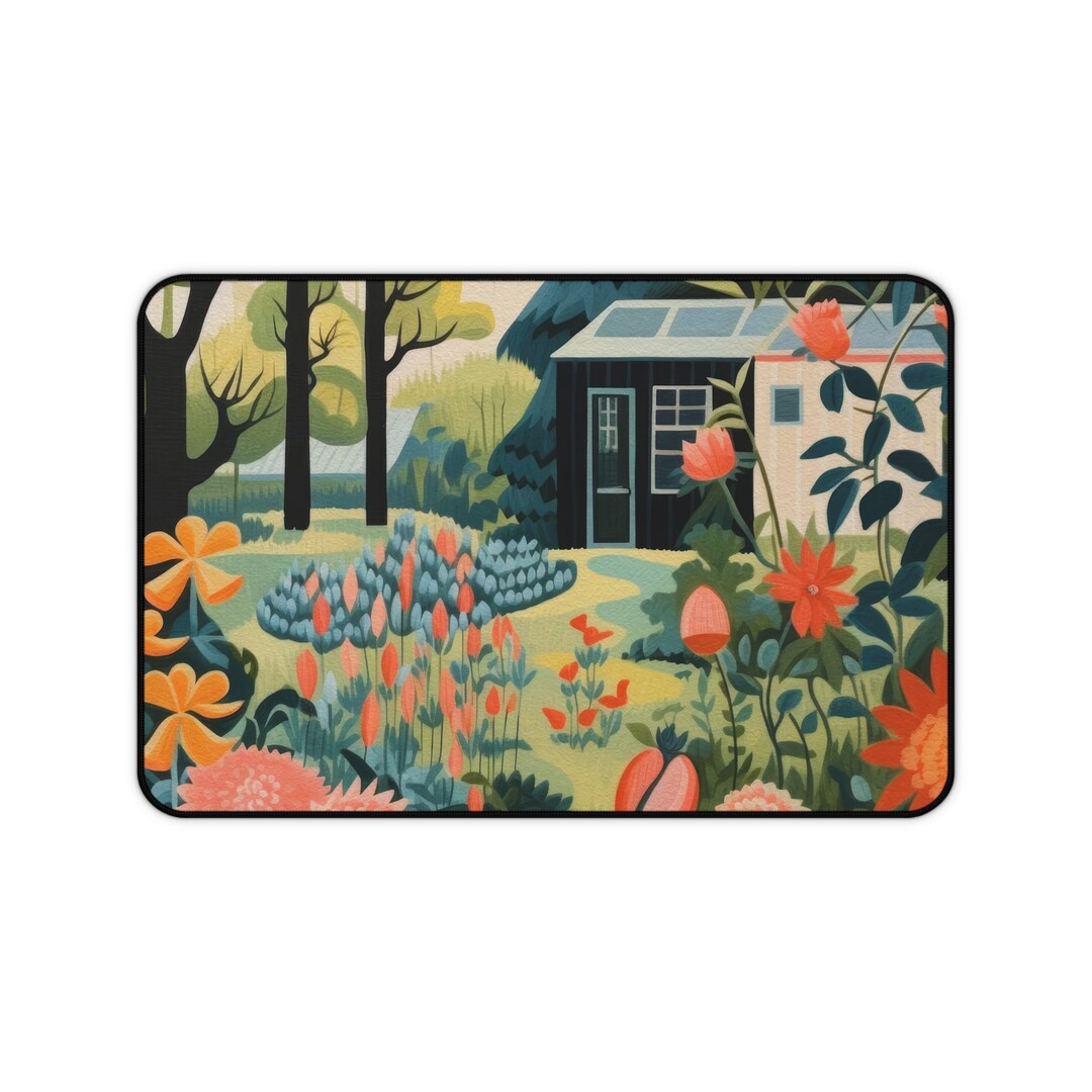 Cottage Core Desk Mat | Cottagecore Office Desk Design | Cute Cottage ...