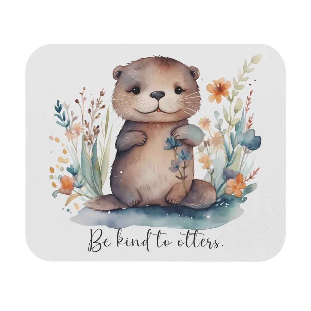 Otter Mouse Pad, Aesthetic Mouse Pad, Cute Mousepad, Best Gift for Girl ...