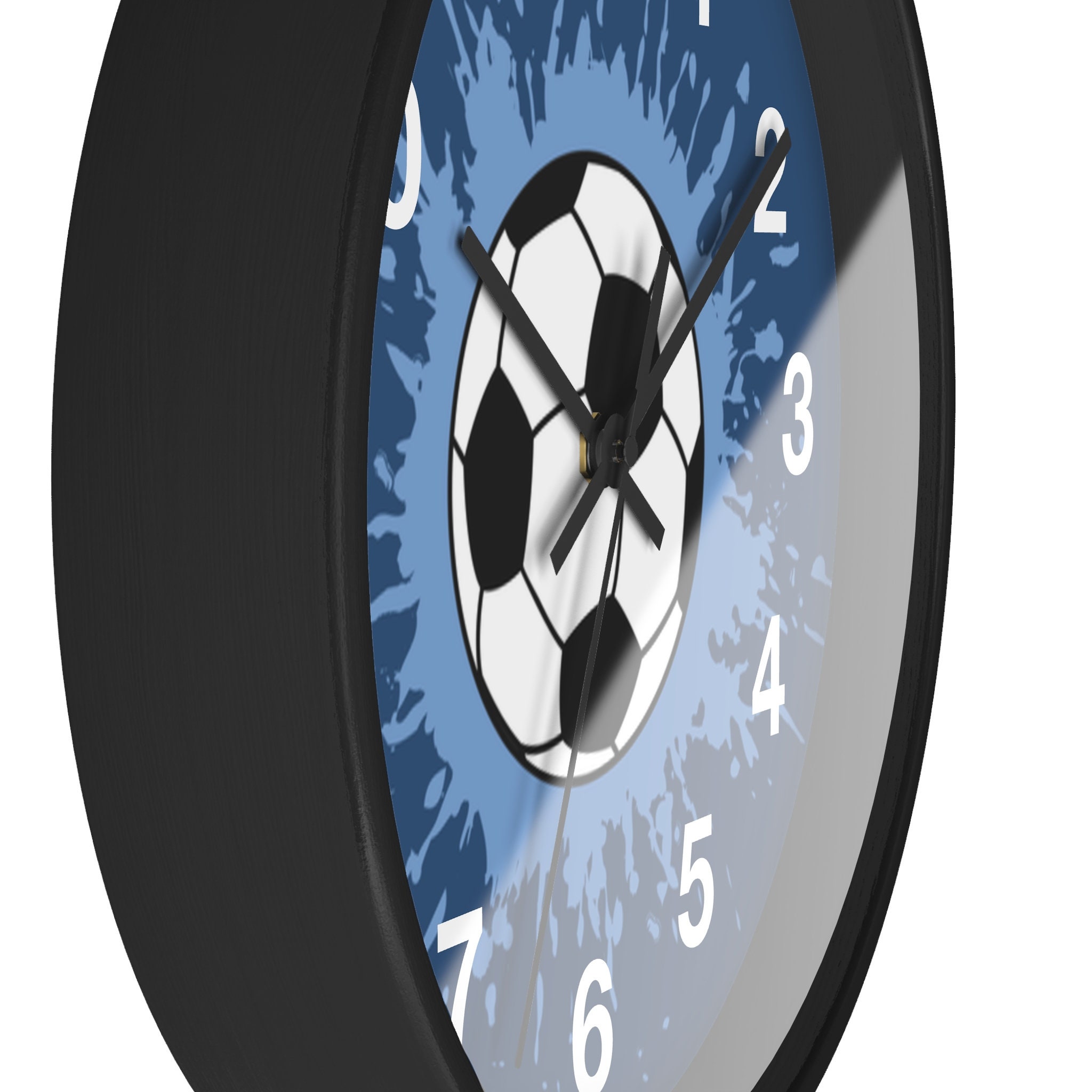 Soccer Wall Clock Sports Clock Football Clock Dad Gift Soccer Player ...