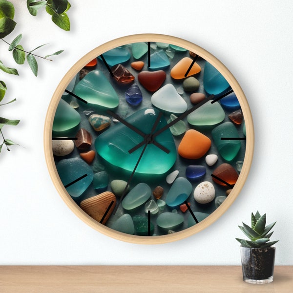 Sea Glass Clock - Etsy