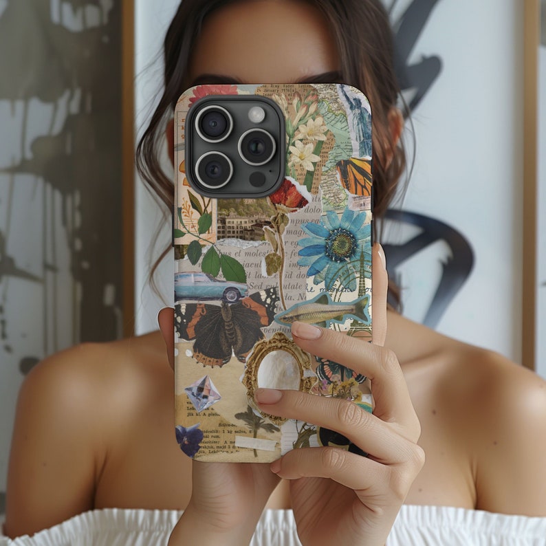 Vintage Collage Template Case for iPhone Case, Trendy Phone Case, Gift ...