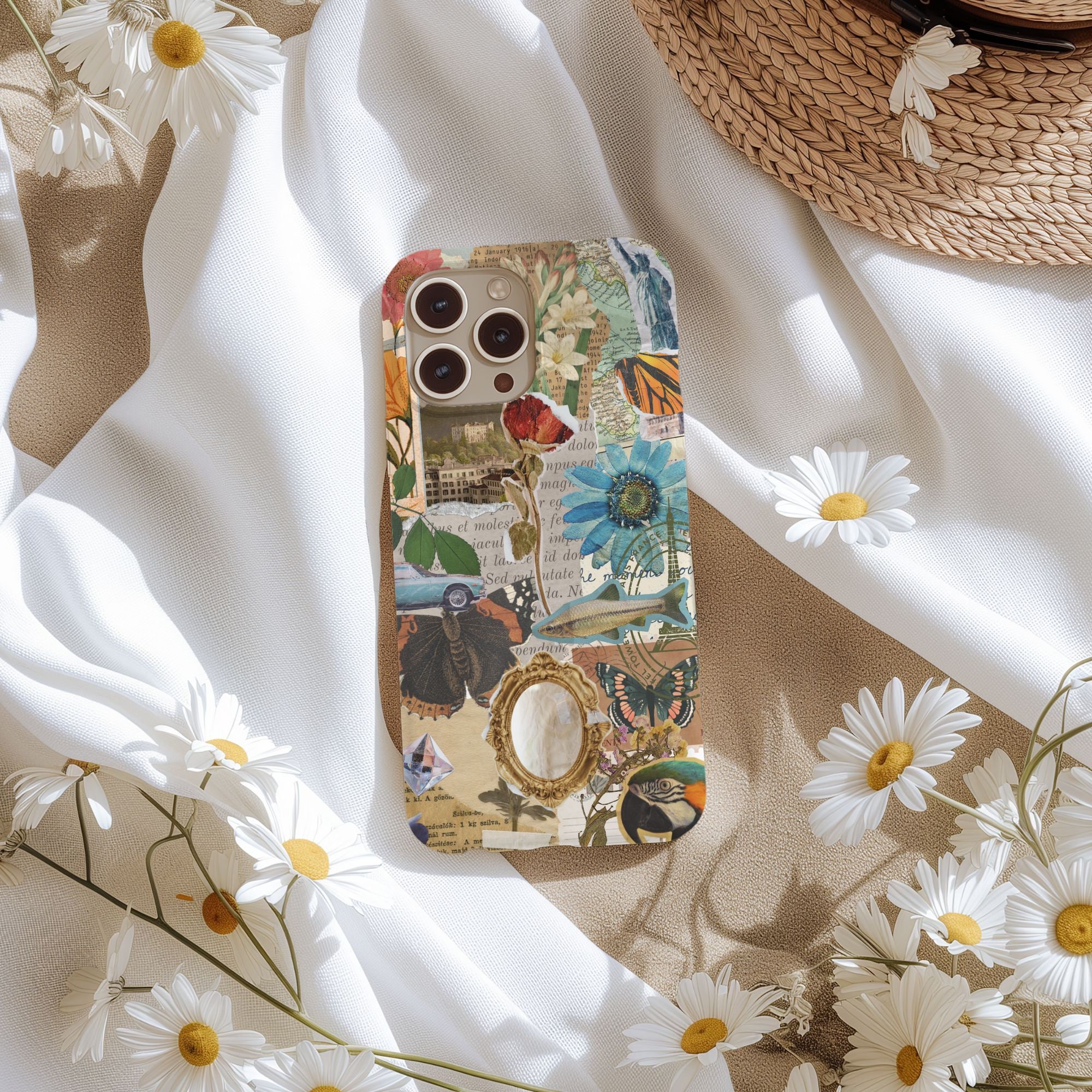 Vintage Collage Template Case for iPhone Case, Trendy Phone Case, Gift ...