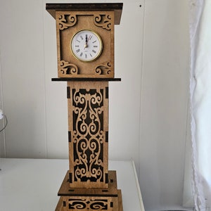 Filigre Miniature Grandfather Clock. - Etsy