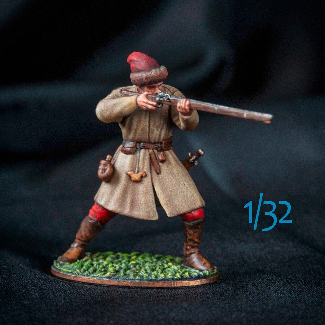 Historical Cossack Miniature 1/32 Scale – 17th Century | Hand Painted ...
