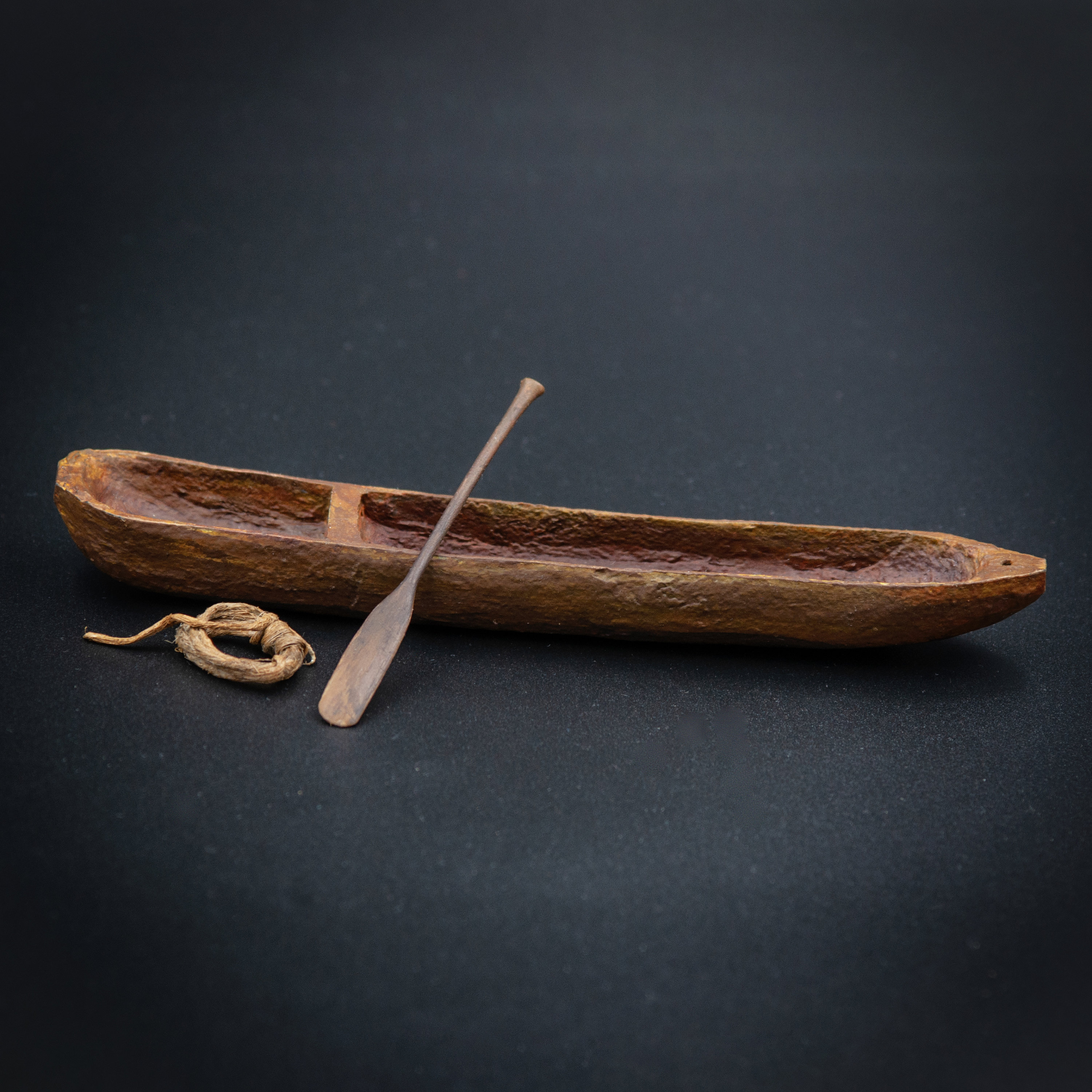 Dugout Canoe + Oar + Coil of Rope Painted Miniature - Etsy