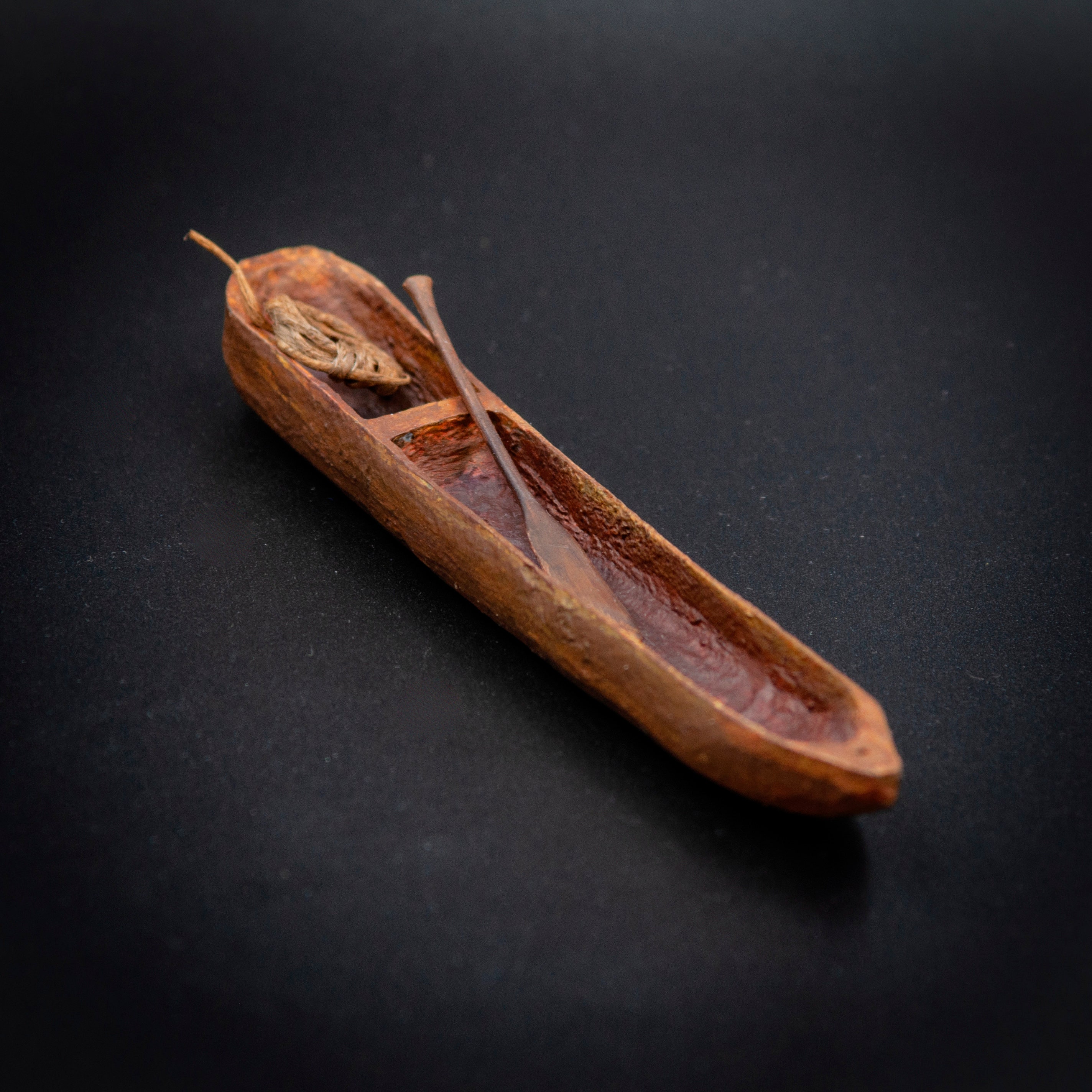 Dugout Canoe + Oar + Coil of Rope Painted Miniature - Etsy