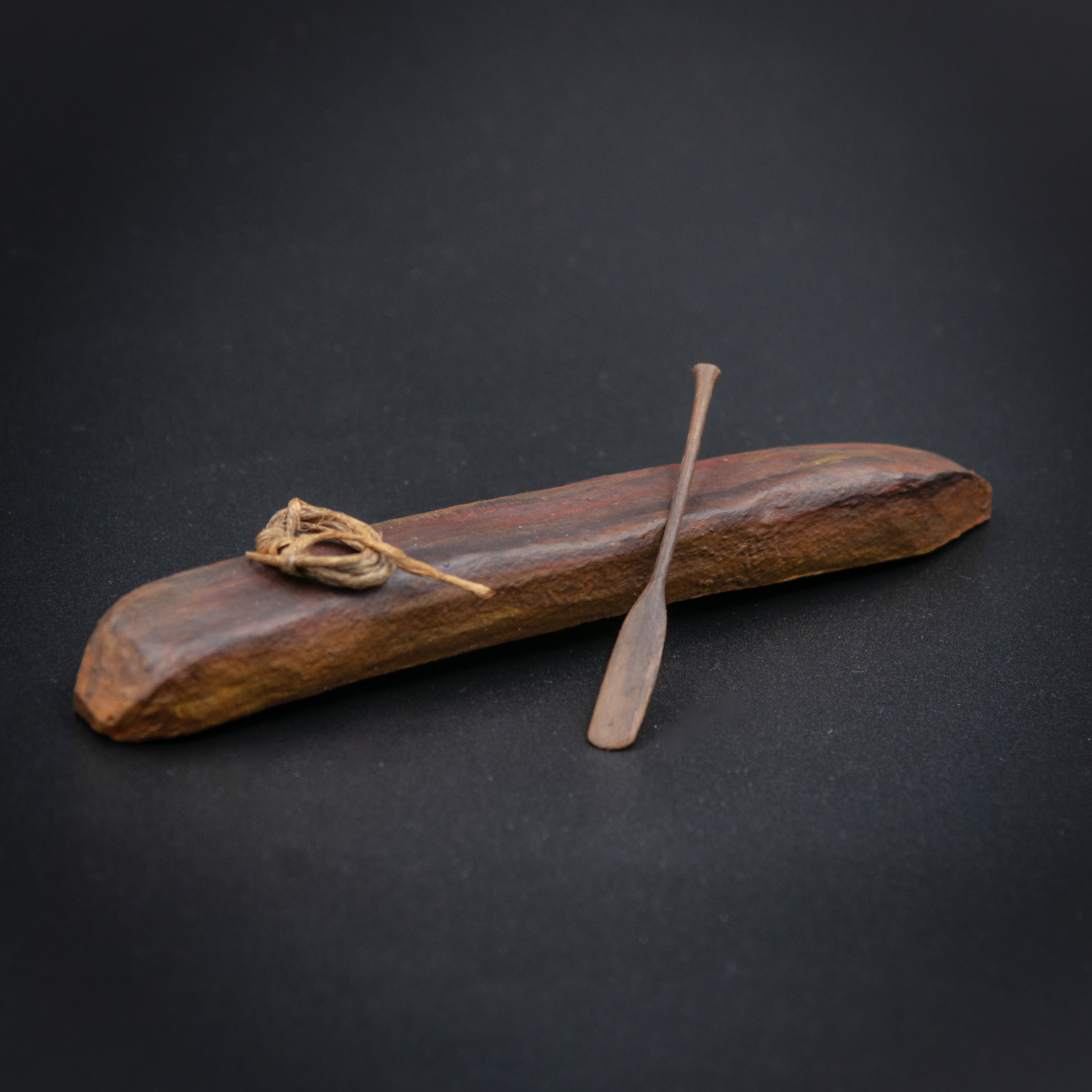 Dugout Canoe + Oar + Coil of Rope Painted Miniature - Etsy
