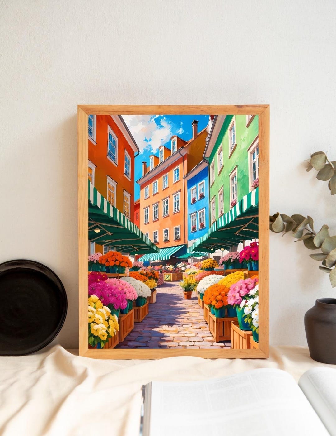 Flower Market, Spring Flower Market, Colorful Market Flowers, Vibrant ...