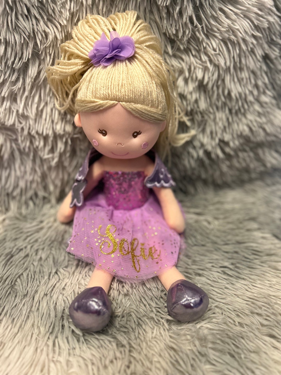 Personalised Doll, Rag Doll, Soft Plush Doll, 1st Birthday, First Doll ...