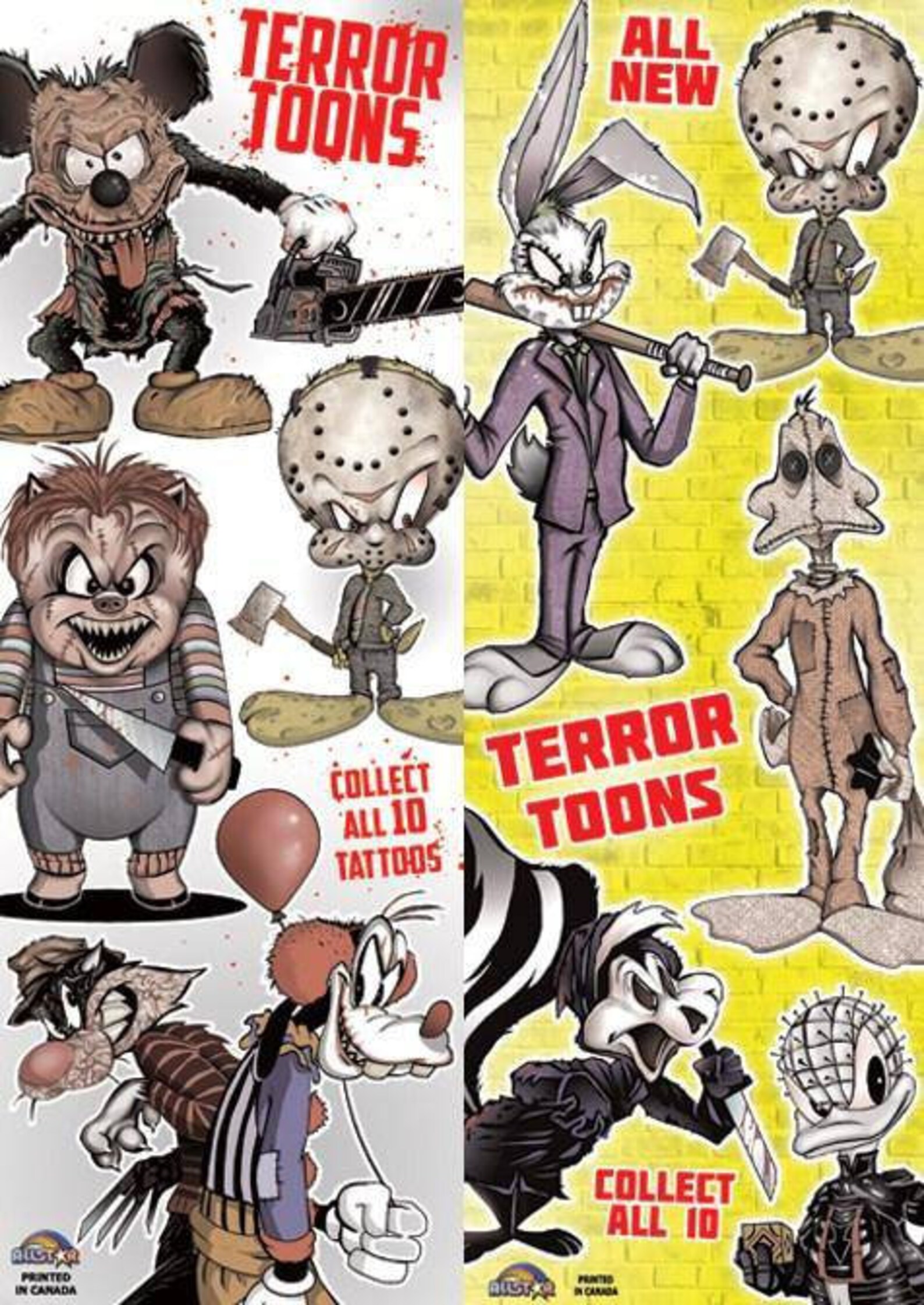 Goofy como Pennywise Payaso Terror Toons Temporal Tatuaje - Etsy México