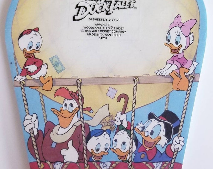 Vtg Disney's Ducktales Notepad Paper Memo Pad NIP Scrooge Mcduck ...