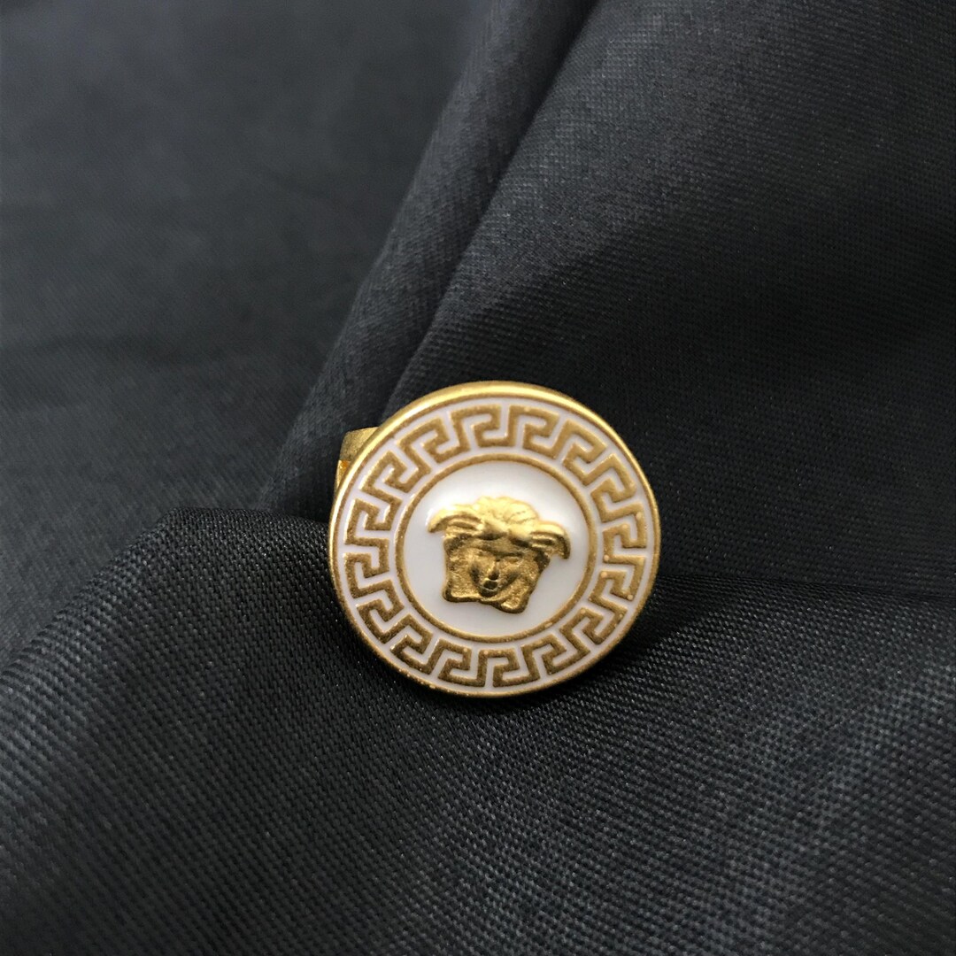 Vintage Versace Enamel Medusa Ring - Etsy